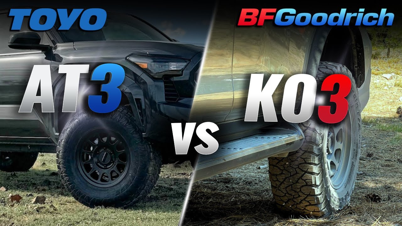 New BF Goodrich KO3 vs TOYO AT3 (All-Terrain Tires) | Dry, Wet, Snow ...