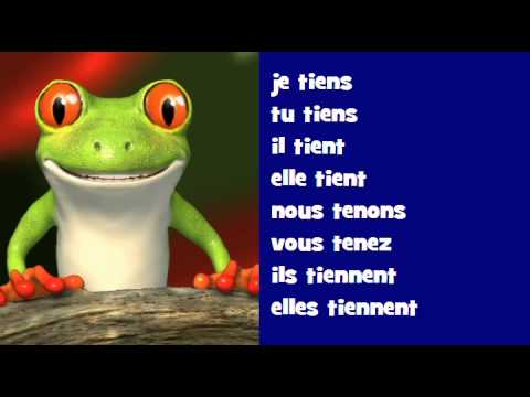 Canto conjugación francés ♫♫ # Verbo = tenir - YouTube