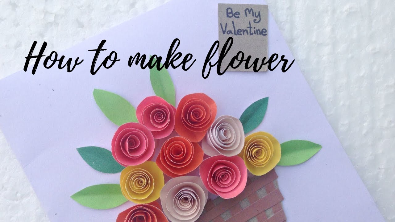 How to make flower|cute flower|good decoration idea|easy to make - YouTube