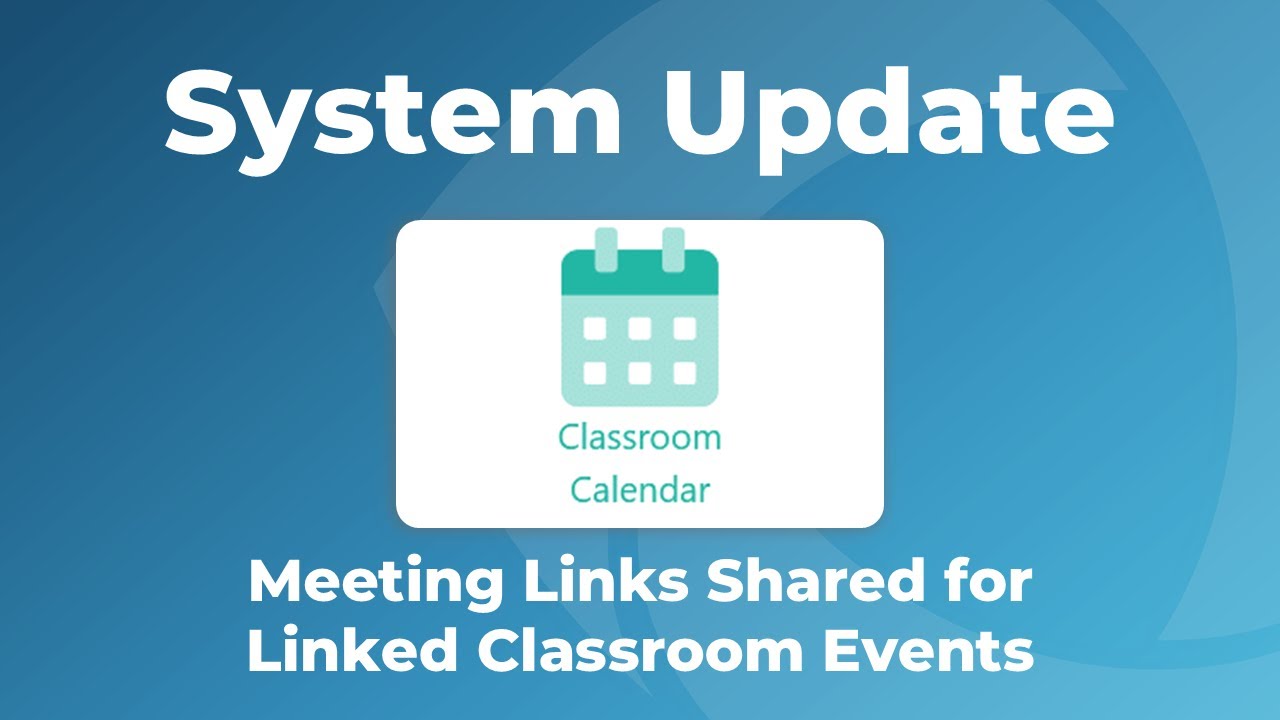 Meeting Links Shared for Linked Classroom Events - YouTube