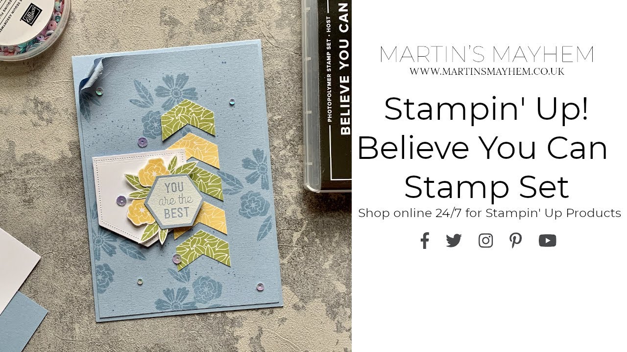 Stampin' Up! Believe You Can Stamp Set - YouTube