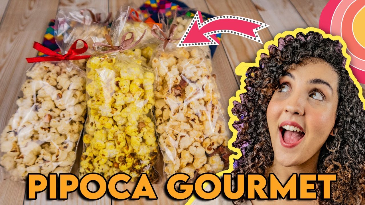 Como fazer PIPOCA GOURMET salgada para vender: 3 sabores deliciosos ...