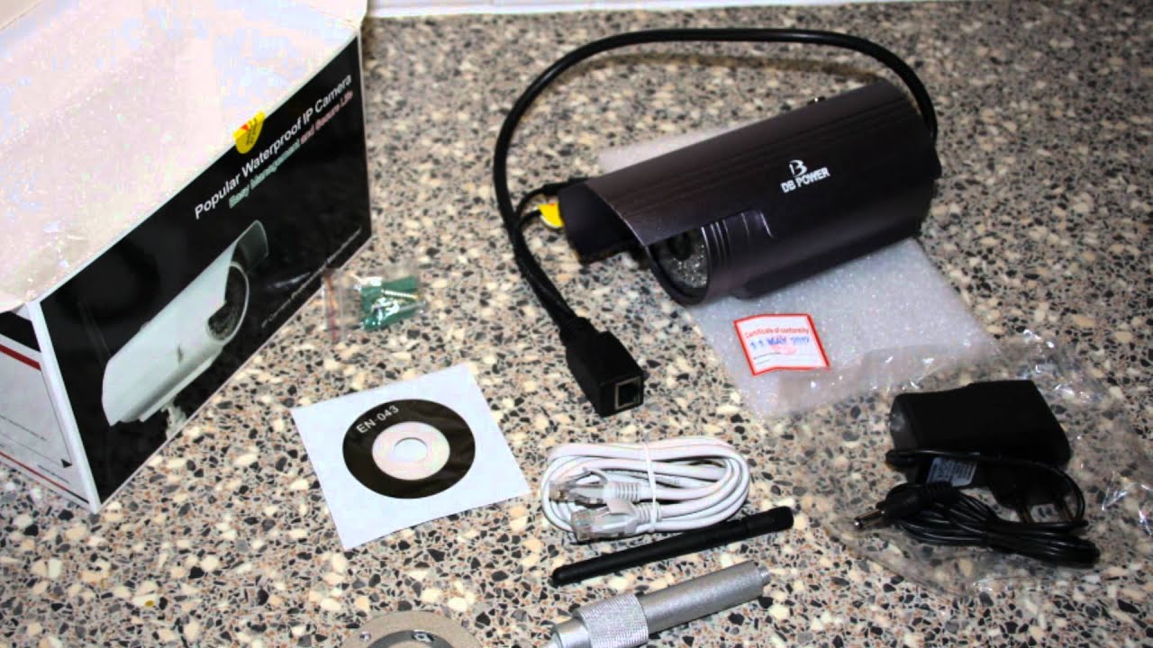 DBpower VA035K outdoor ip camera serial connection - YouTube