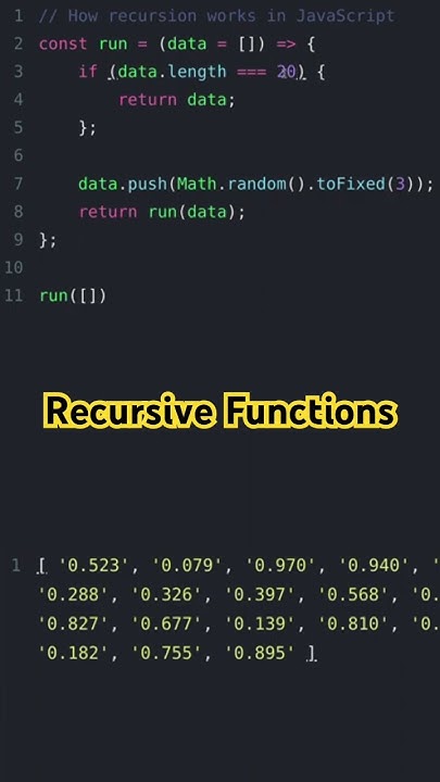Javascript Recursive Function Example How To Understand Recursion
