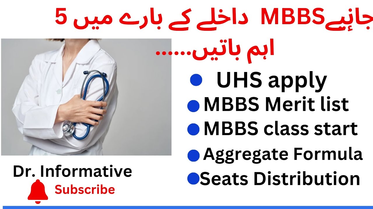 #Mbbs merit list# UHS mbbs apply#Mbbs seats Distribution #Mbbs class ...