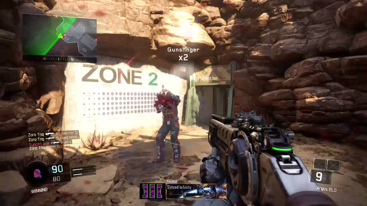 6 Rapid Kills On Gun Game - Zoro Triq - YouTube