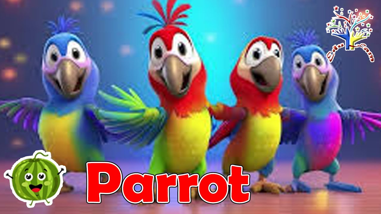 Animals Sounds Song | Parrot | Parrot Song | EduFam Nursery Rhymes ...