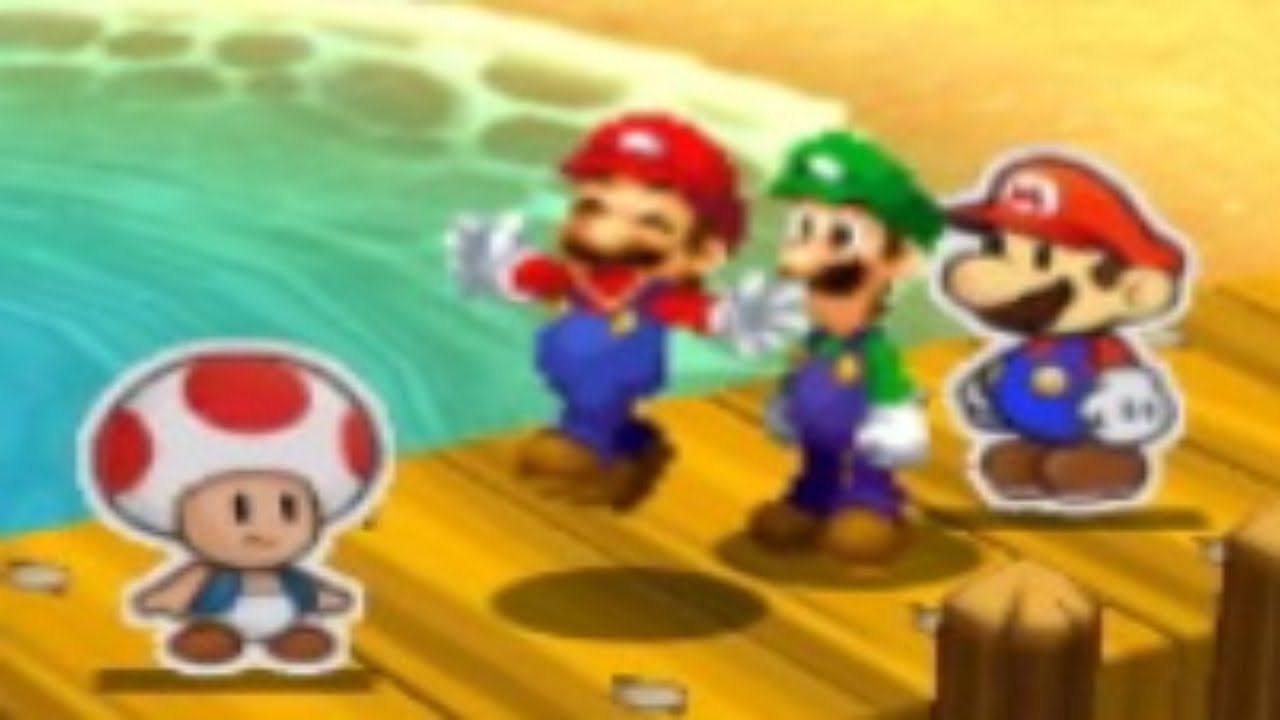 Mario & Luigi Paper Jam but Toad has a private soliloquy - YouTube