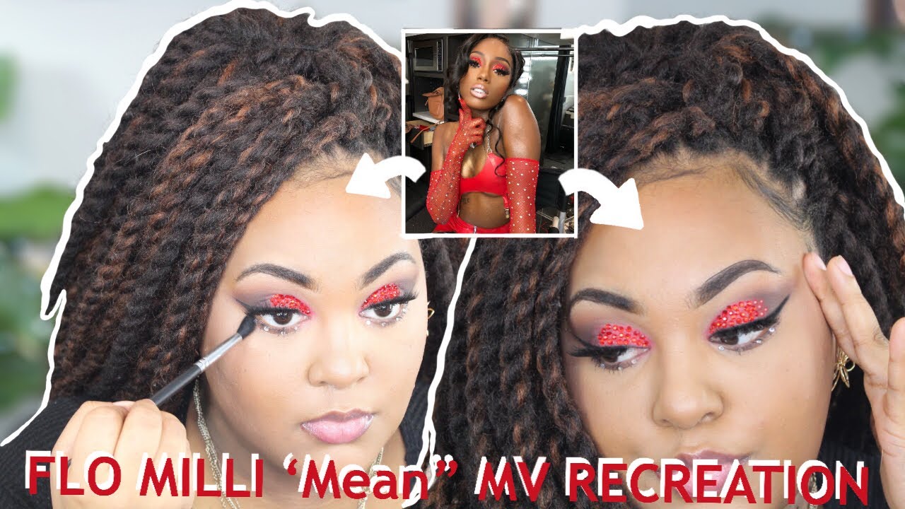 RECREATE WITH ME EP.3 || FLO MILLI "MEAN" MV MAKEUP RECREATION - YouTube