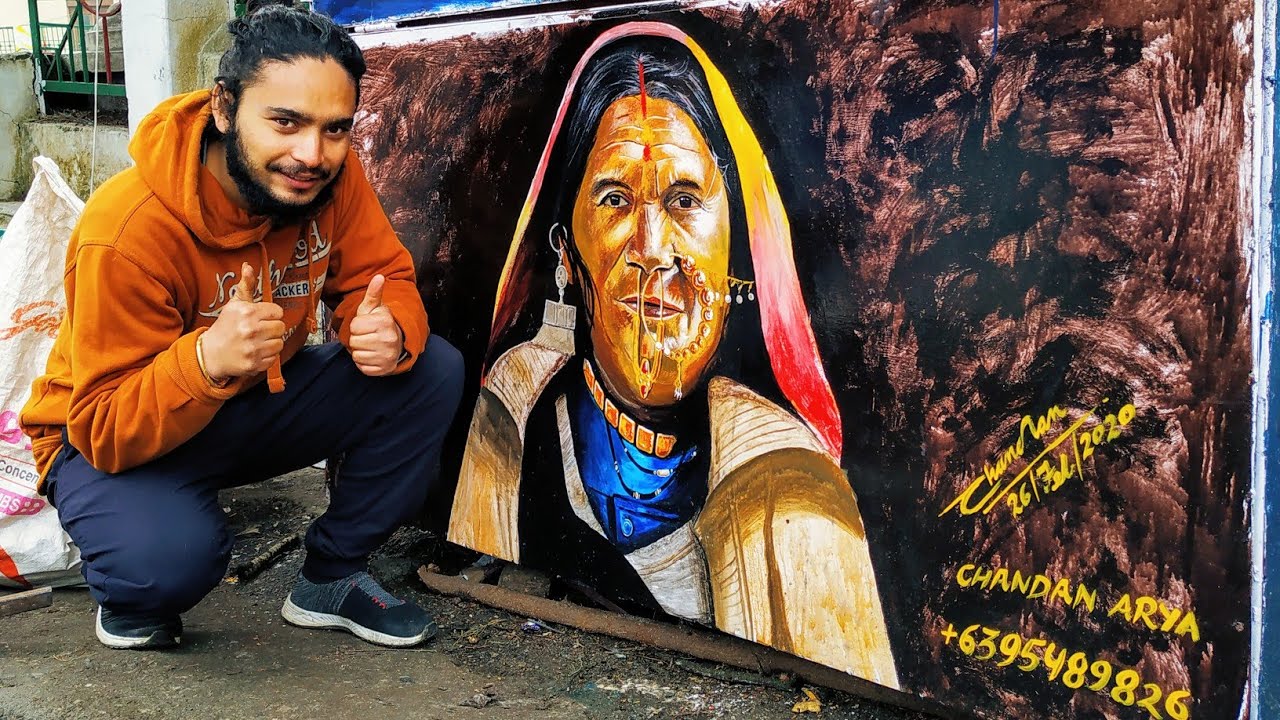 PAHADI LADY PORTRAIT - uttarakhand's pride ... NAINITAL ... 😍 - YouTube