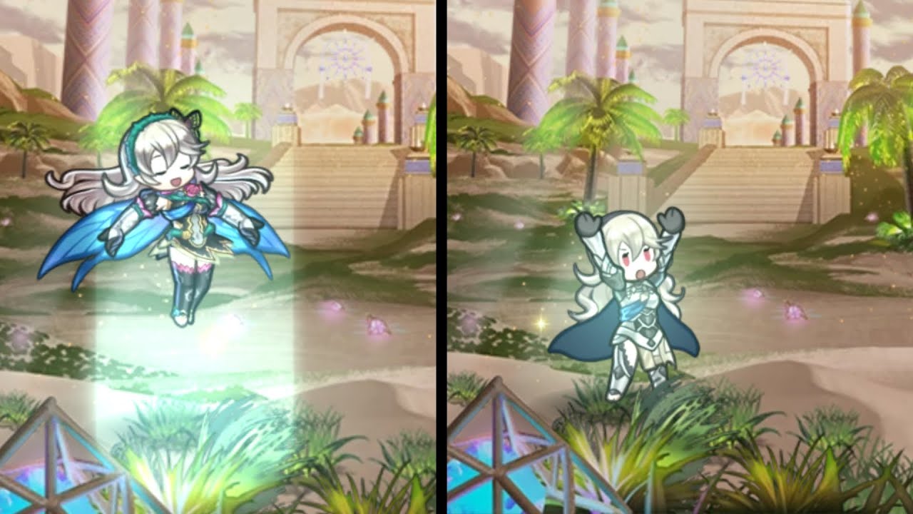 [FEH] F!Corrin & Azura - Resplendent and Base Skins' Animations ...