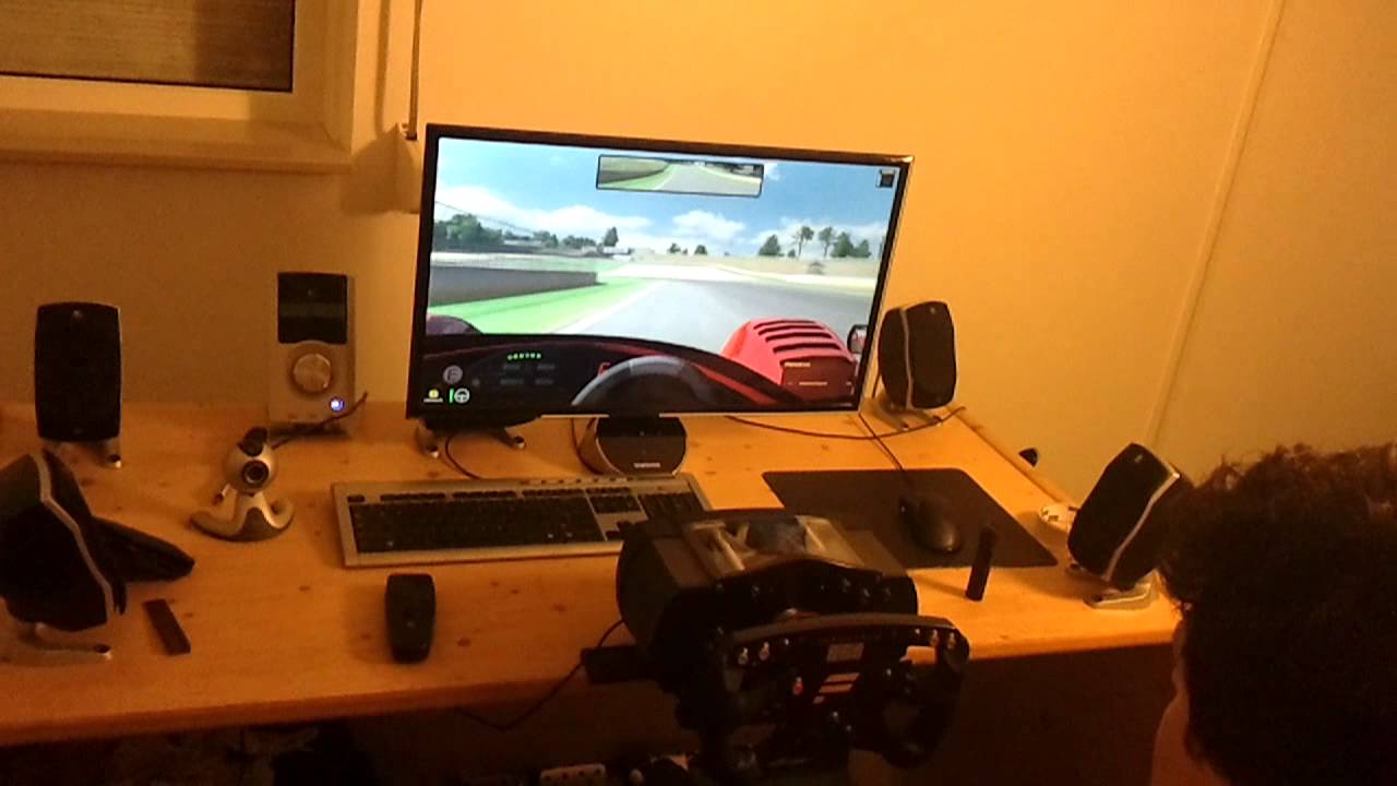 Fanatec ClubSport Wheel Firmware 32 Driver 132 Wobble Test - YouTube