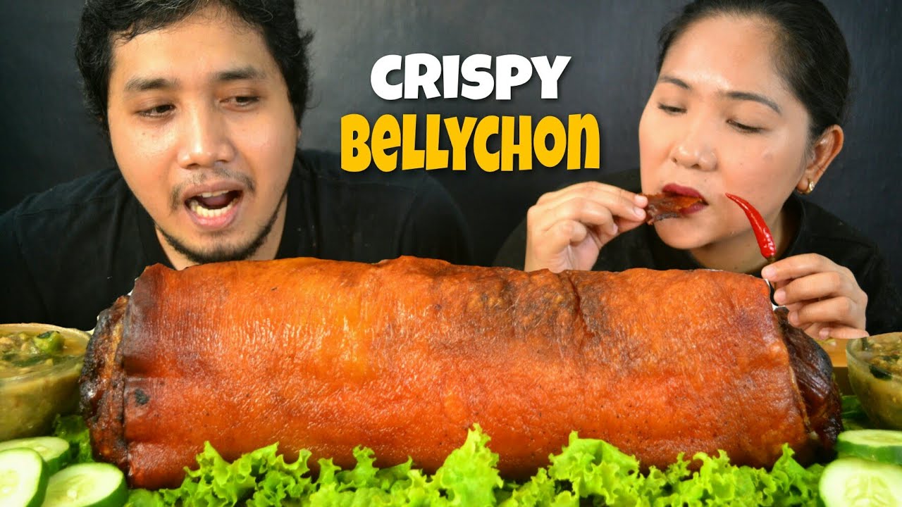 SUPER CRISPY BELLYCHON |FILIPINO FOOD MUKBANG | SPONSORED BY ...