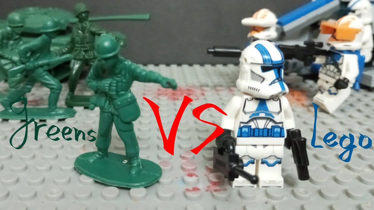 Green Army men: Greens VS Lego 4 (short stopmotion) - YouTube