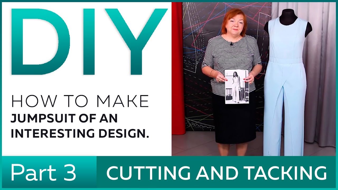 DIY: How to make a jumpsuit. Jumpsuit of an interesting design. Cutting ...