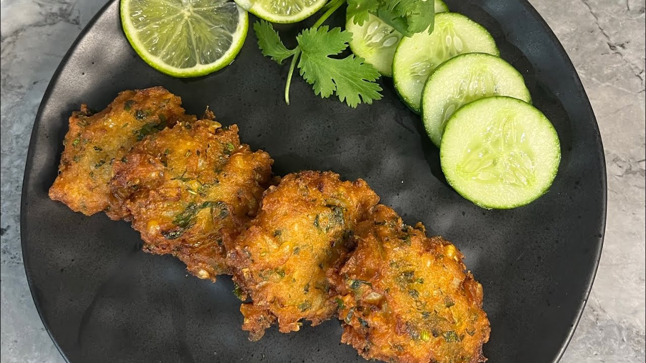 Piaju recipe aka crispy golden red lentil fritters Bangladeshi style ...