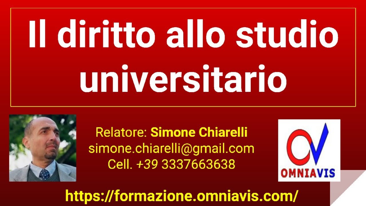 20 minuti di ... Il diritto allo studio universitario - YouTube