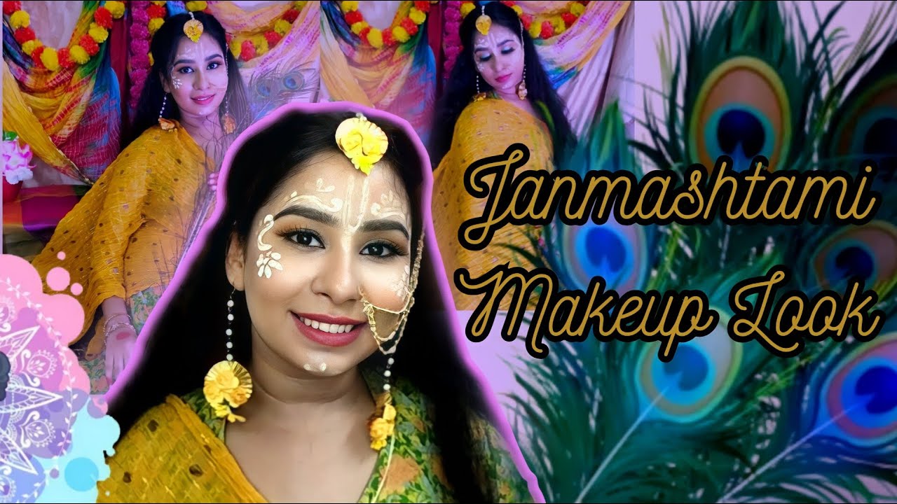 Radhe Rani Makeup tutorial 🦚 ️ Janmashtami Special #radheradhe # ...