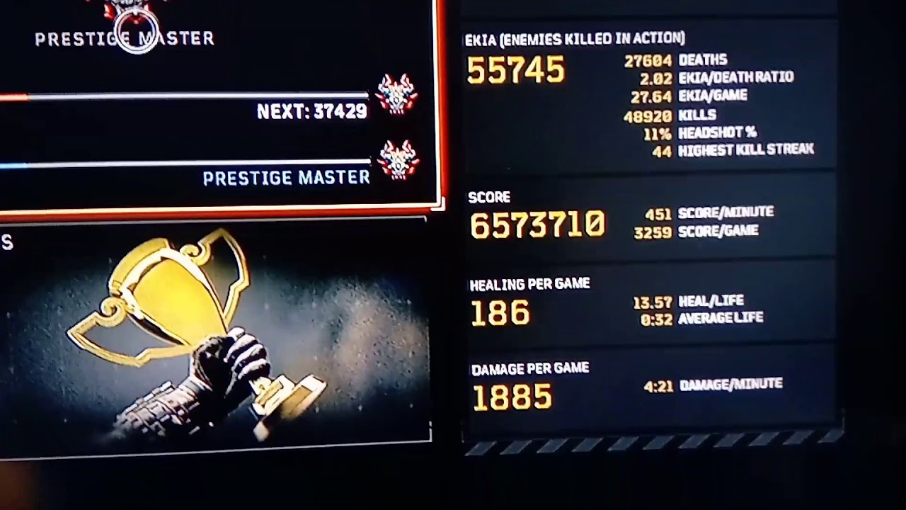 My bo4 stats at lvl 319 - YouTube