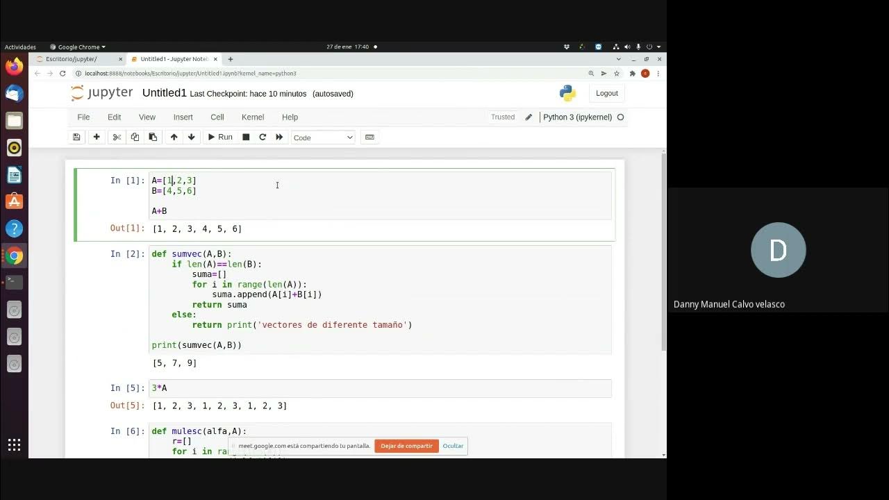álgebra lineal y python - 1: suma, producto por un escalar, producto ...