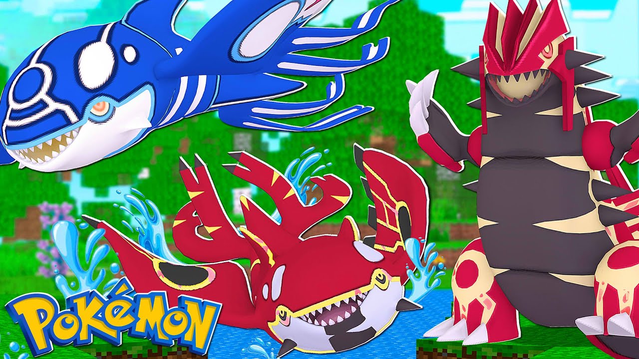 Minecraft - Who's Your Family? PRIMAL KYOGRE E PRIMAL GROUDON TIVERAM ...