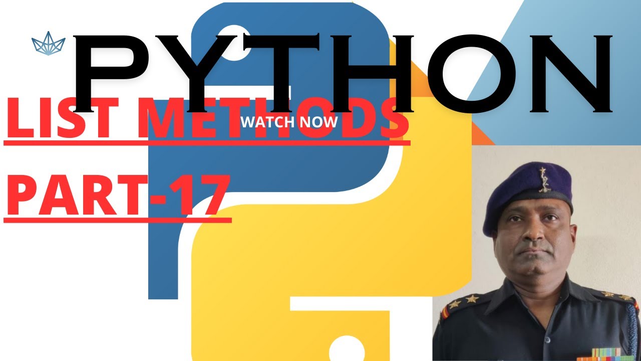 PART 17 :; LIST METHODS , FREE CLASS CONDUCTED IN ZOOM ON 13 JAN 24 AT ...