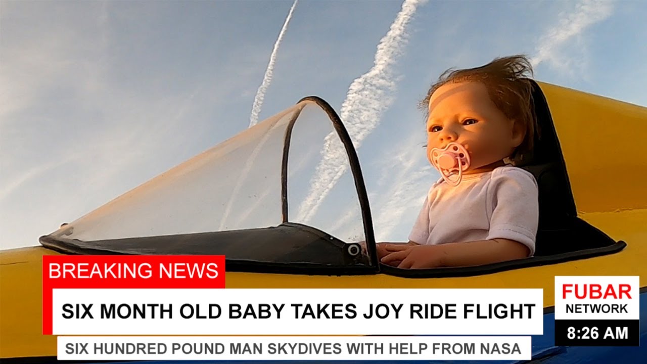 Six Month Old Flies (Her first joy ride flying a plane) - YouTube