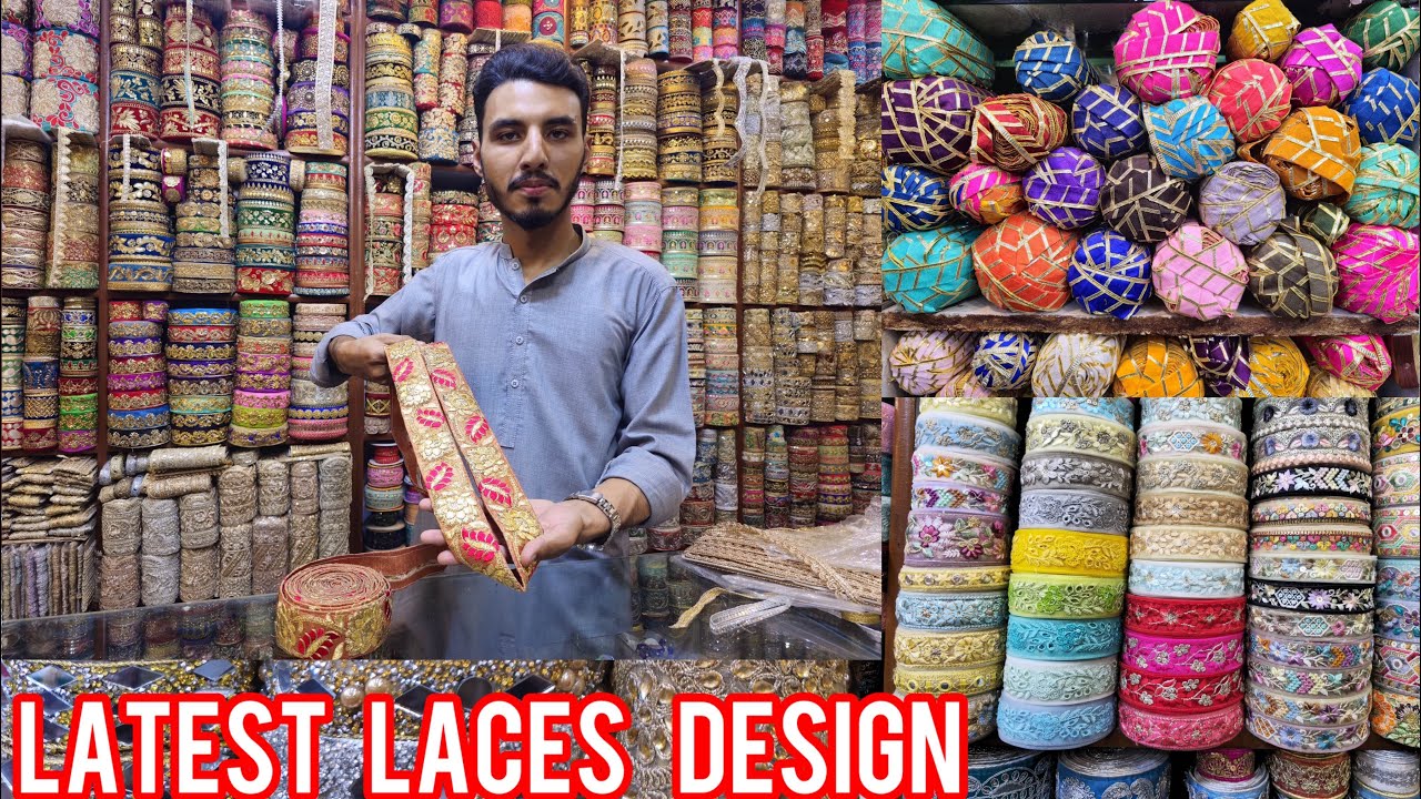 [Lace Wholesale Market In Pakistan]Latest Lace Designs|Fancy Laces 2025 ...