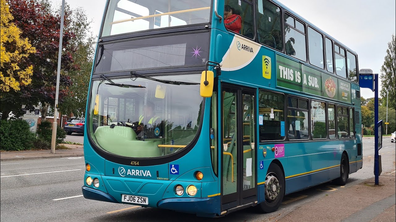 🚍**Bad Dif Beast* Arriva Leicester 4764 FJ06 ZSN Daf Gemini - YouTube