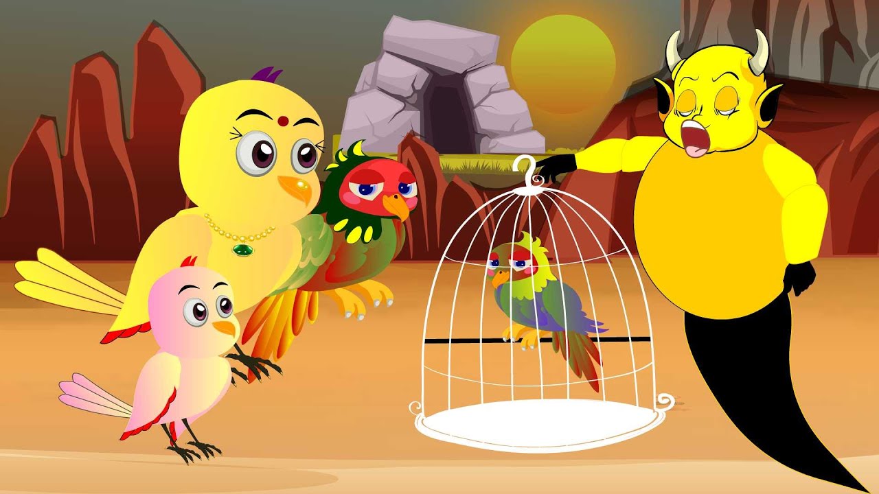 Chidiya Tota Kahani | Chidiya Tota Ullu Cartoon | Chidiya Kauwa Kahani ...