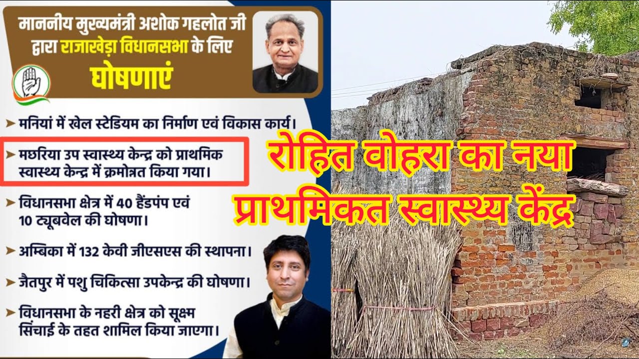 Rajakhera MLA Rohit Bohra Created Hospital in Paper while ground Report ...