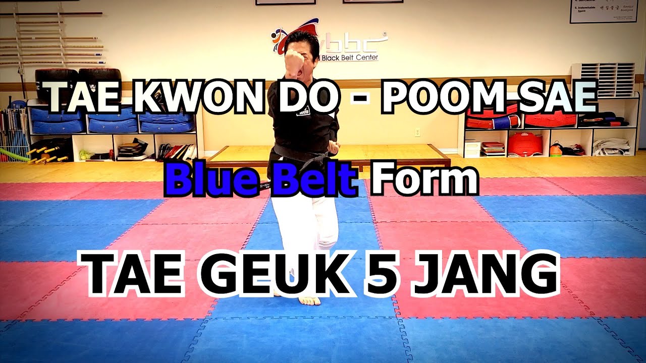 Blue Belt - Tae Geuk 5 Jang #TaeGeuk5Jang #TaekwondoPoomsae # ...