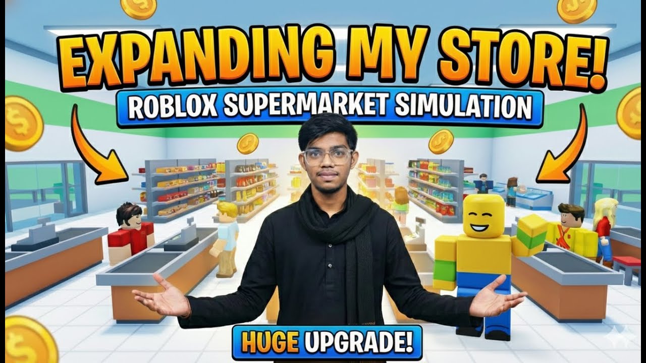 From Small Shop to MEGA STORE! 🛒 Roblox SuperMarket Simulation Gameplay ...