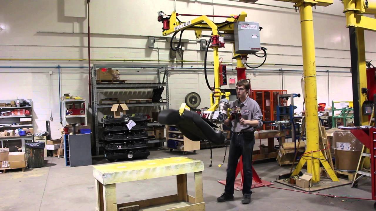 Using a Seat Lift Assist Manipulator | Givens Engineering - YouTube