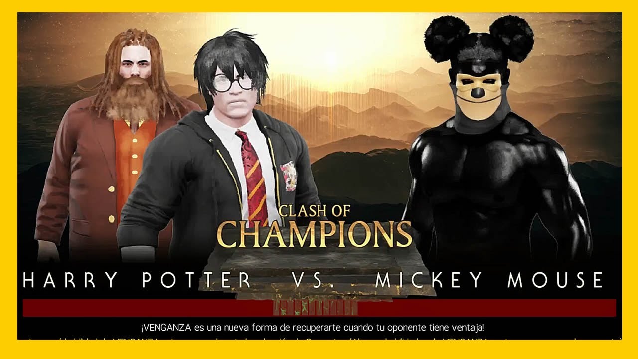 Mickey Mouse vs Harry Potter | WWE - YouTube