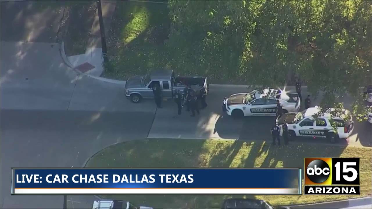 HAPPENING NOW: Dallas Car Chase Comes to Abrupt End - YouTube