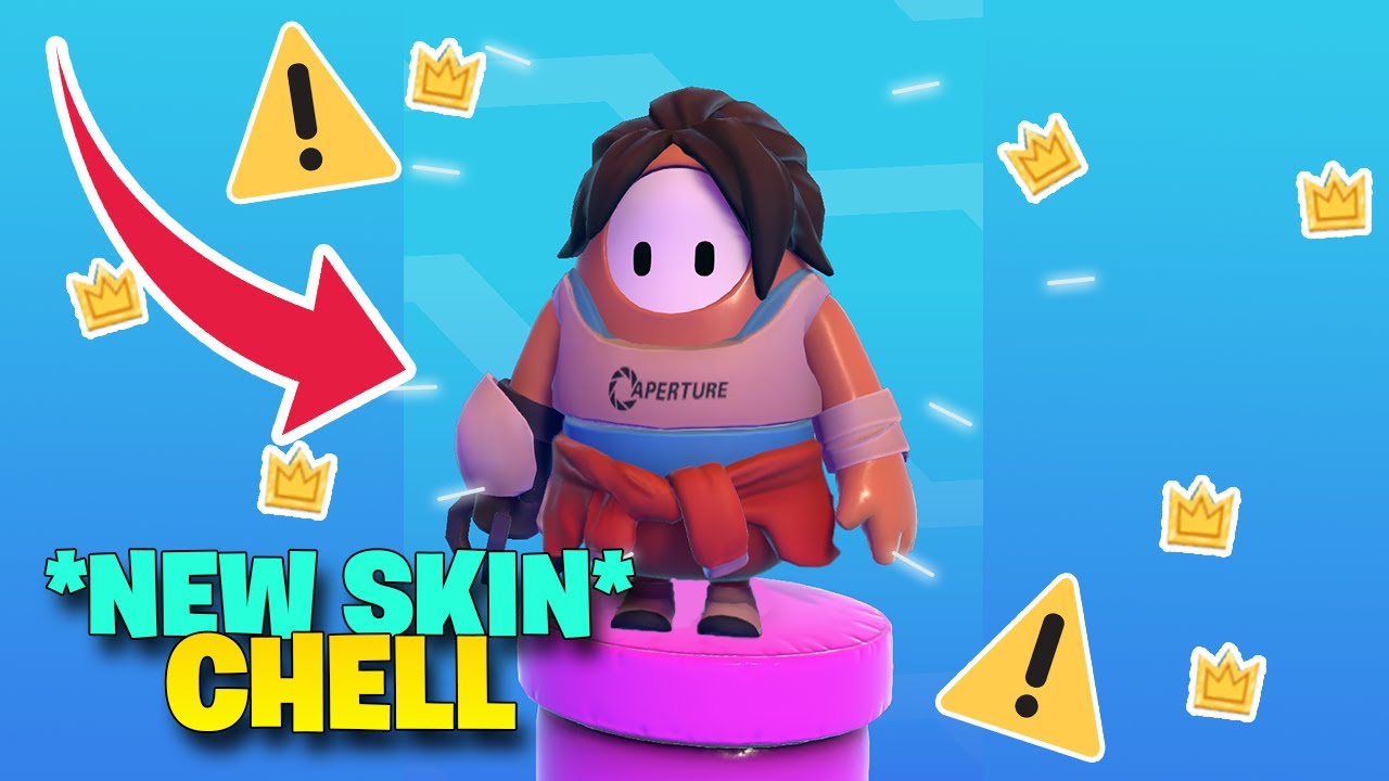 Fall Guys *new skin* - CHELL in-game - YouTube