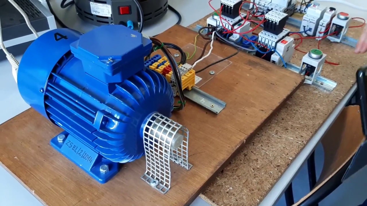 Przełącznik Lewo-Prawo z silnikiem trójfazowym - YouTube