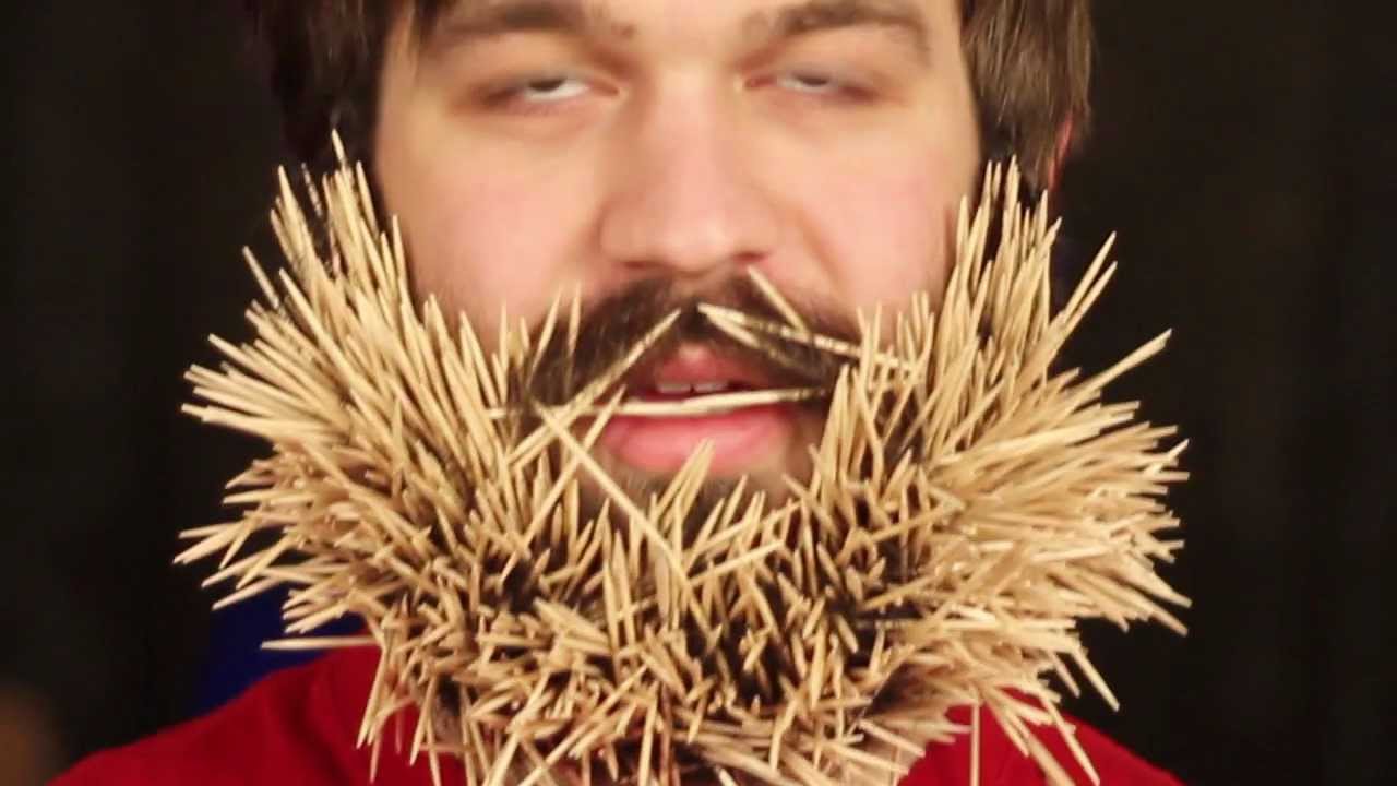 1000 TOOTHPICKS IN MY BEARD - YouTube