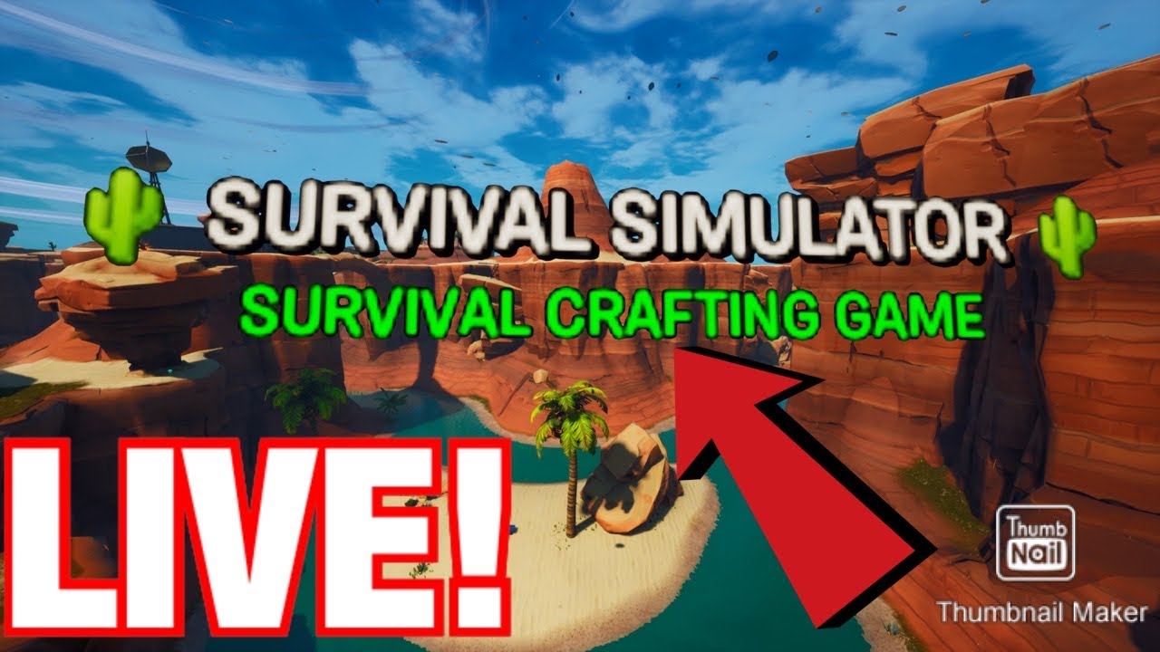 TRYING OUT SURVIVAL SIMULATOR! (LIVE) - YouTube