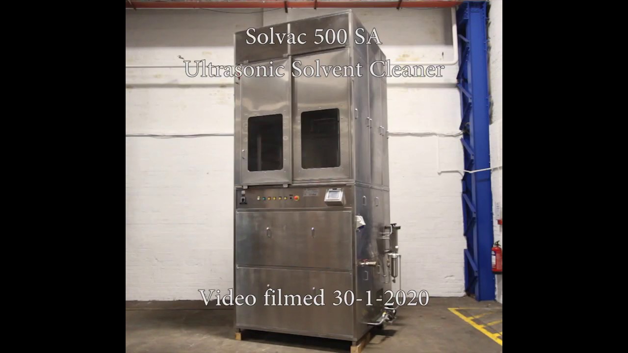 CC Hydrosonics Solvac 500 SA Solvent Ultrasonic Cleaning Equipment ...