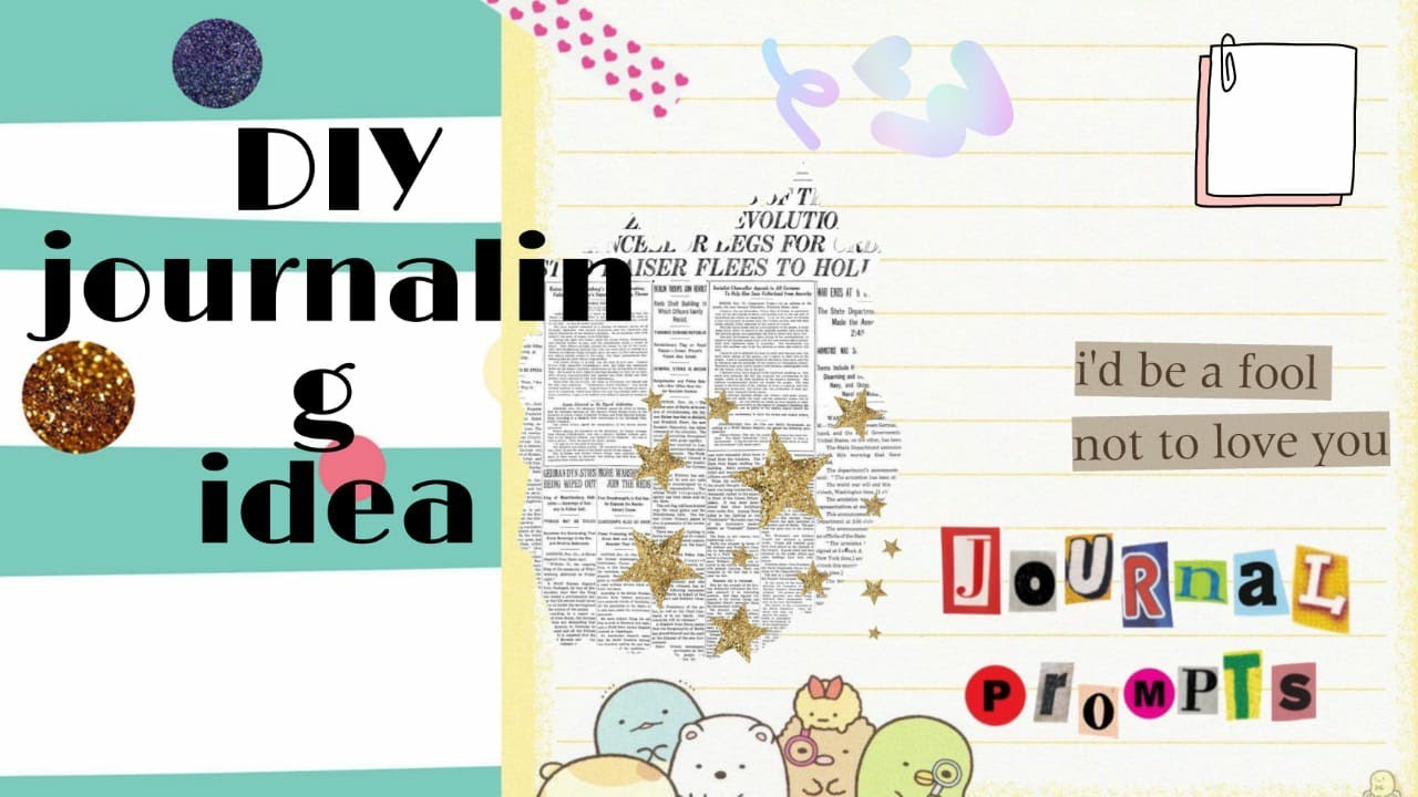 DIY cute journaling idea journaling with homemade journaling set ️💜 ...