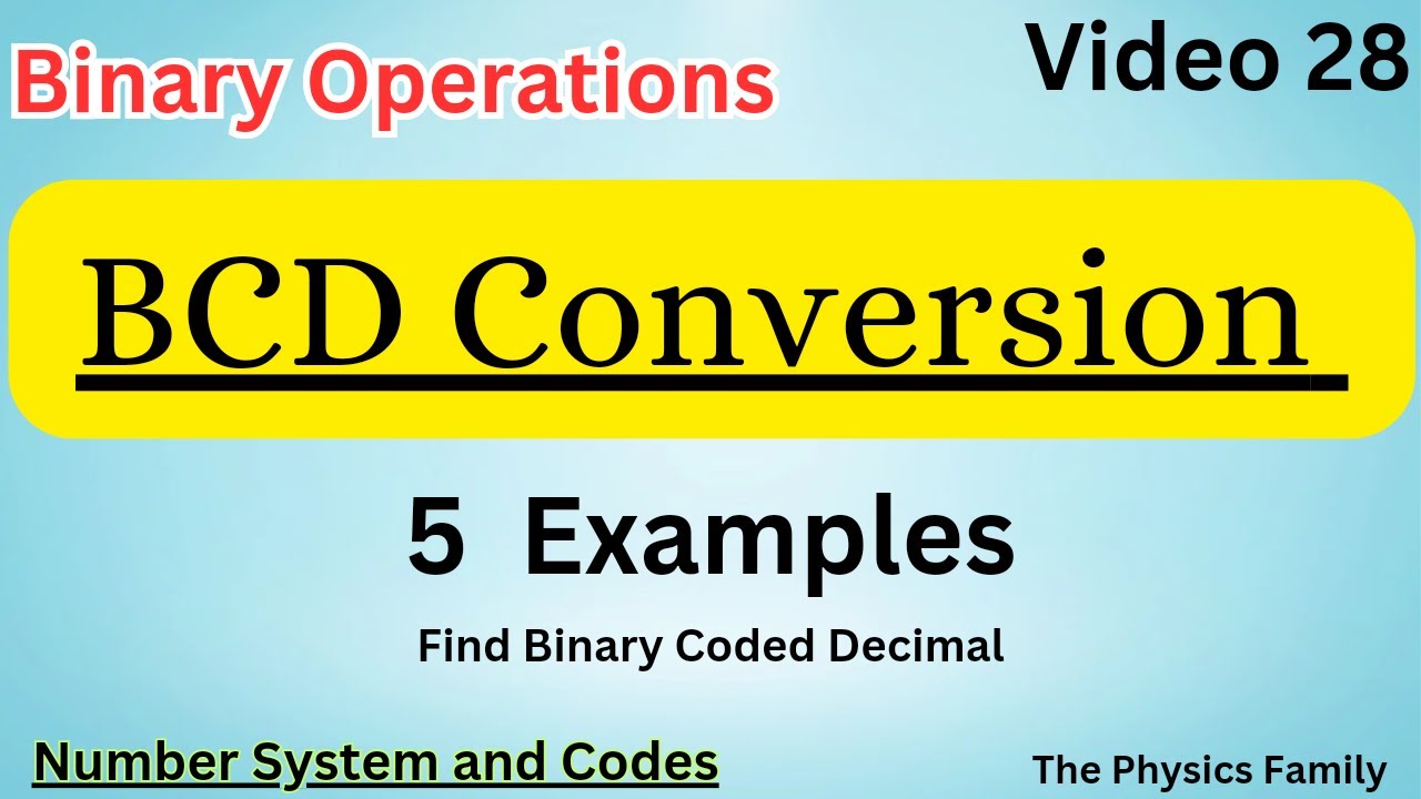 Find BCD Code from the given Decimal Number//Binary Coded Decimal//The ...