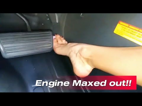 Girl Maxing Out Van in 1st Gear! Hard Revving The Engine! Pedal Pumping 