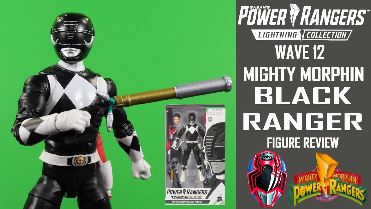 Power Rangers Lightning Collection MMPR BLACK RANGER Mighty Morphin ...