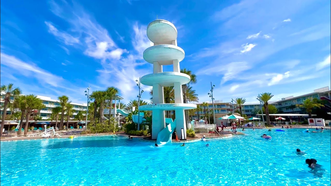 Universal's Cabana Bay Beach Resort Orlando Pool Tour - YouTube