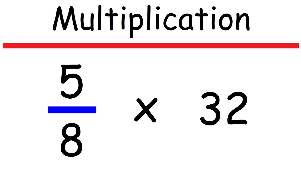 Multiplying Fractions by Whole Numbers - YouTube