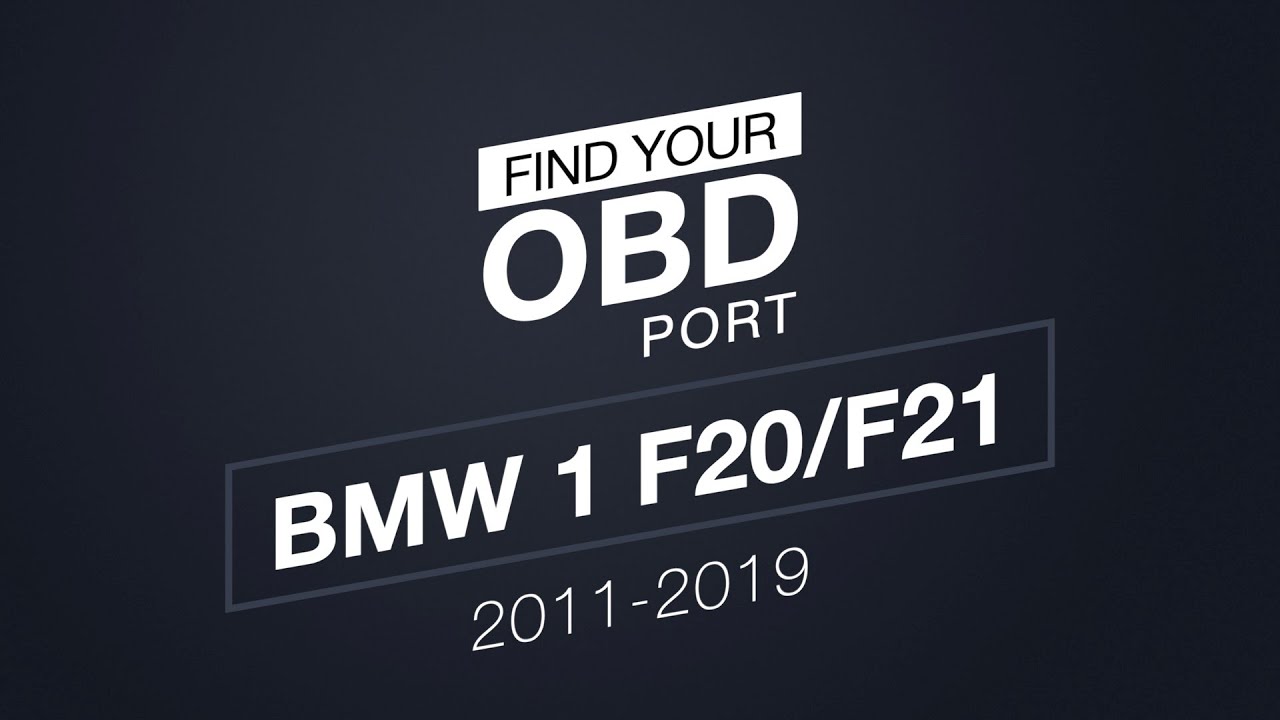 Where is the OBD2 port in my BMW 1 F20/F21 (2011-2019) - YouTube