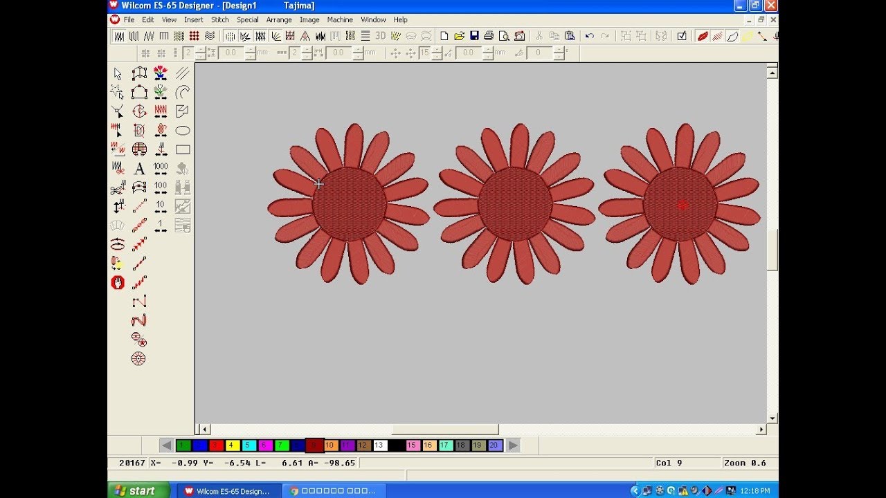 Wilcom Embroidery Designs || Embroidery Machine Design || Embroidery ...